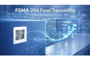 FSMA 204 Traceability Guide: QR Codes, Lot Tracking & Food Compliance